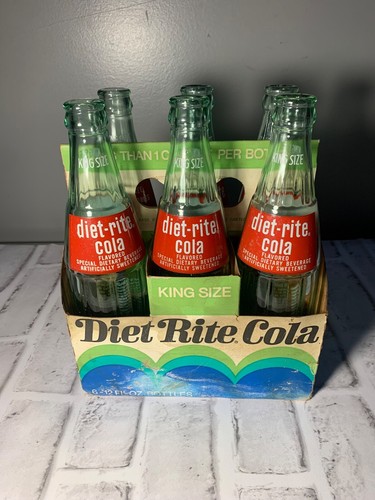 Vintage 1963 Diet-Rite Cola King Size 6 pack Glass Bottle 12 Fl oz | eBay