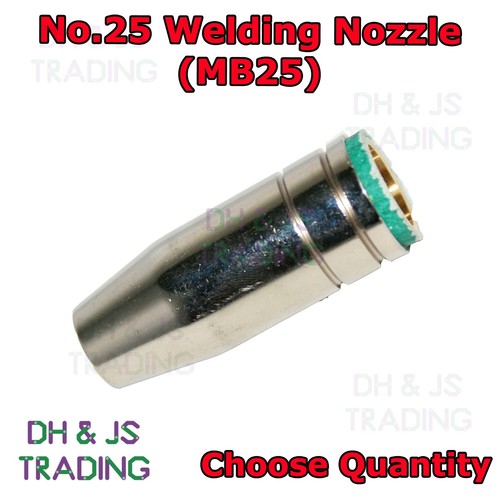 MB25 Tapered MIG Welding Nozzle / Shroud - Push fit Welding Gas Nozzles ...