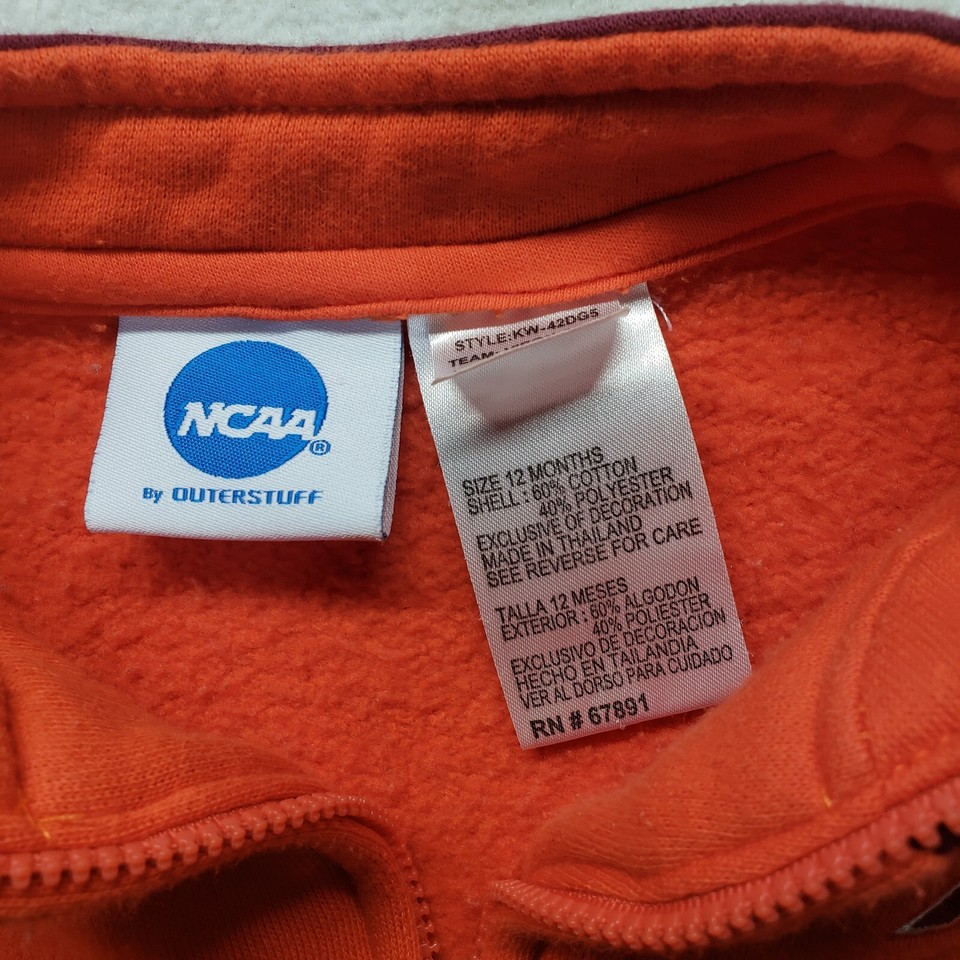 VT Virginia Tech Sweater Jacket Zip Up Spring Fall Winter Baby 12M ...