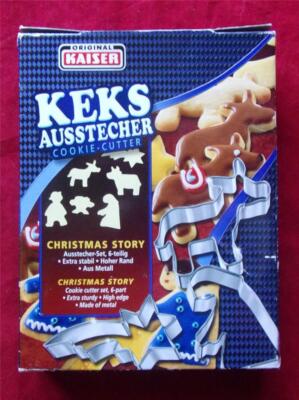 (6) Kaiser German NATIVITY Christmas Story COOKIE CUTTERS Keks ...
