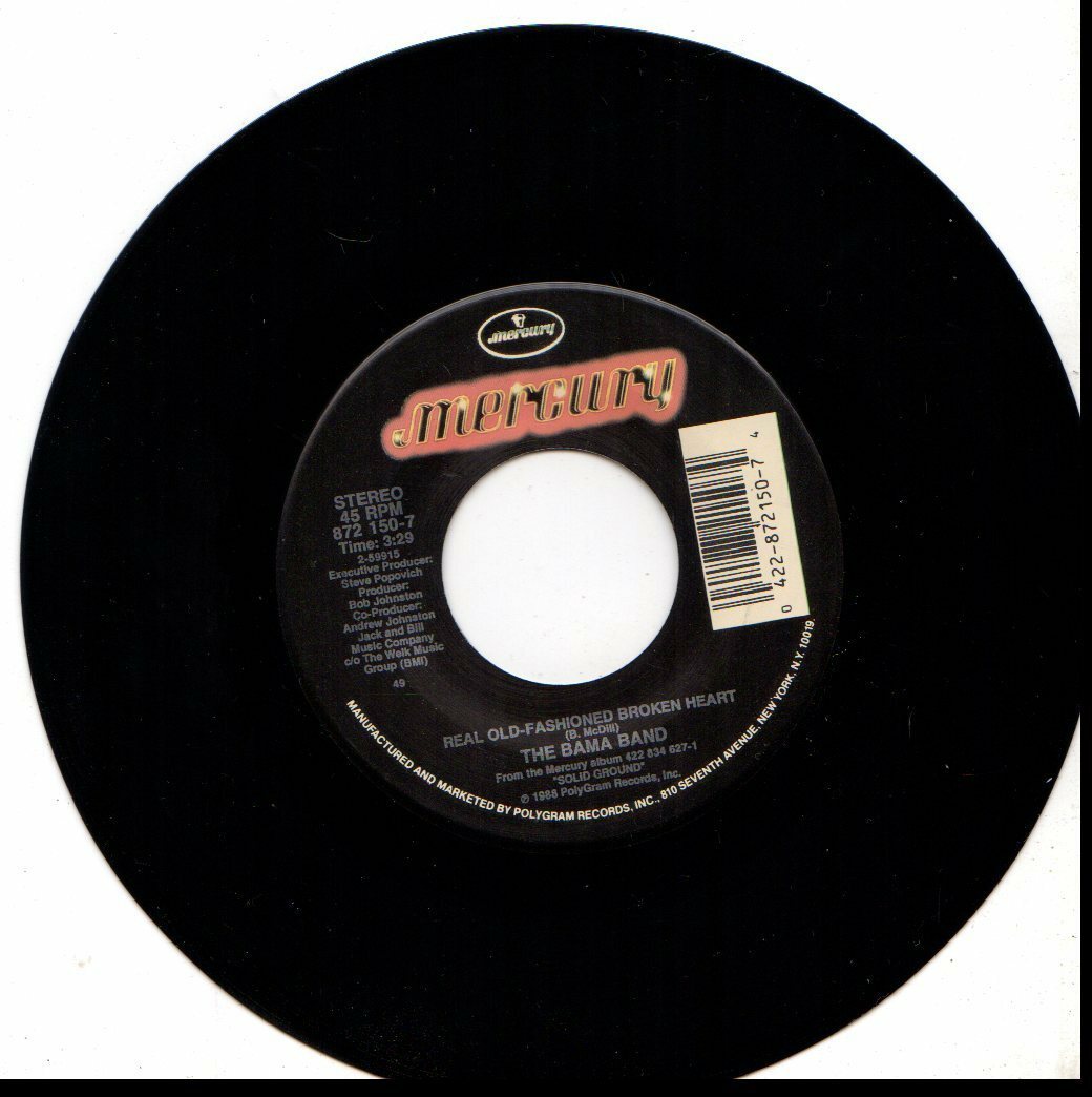 BAMA BAND REAL OLD-FASHIONED BROKEN HEART/ELLEN B. 45RPM VINYL | eBay
