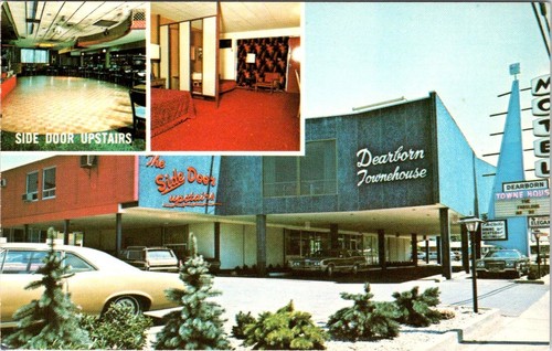 Dearborn Towne House Motel, DEARBORN, Michigan Chrome Advertising ...