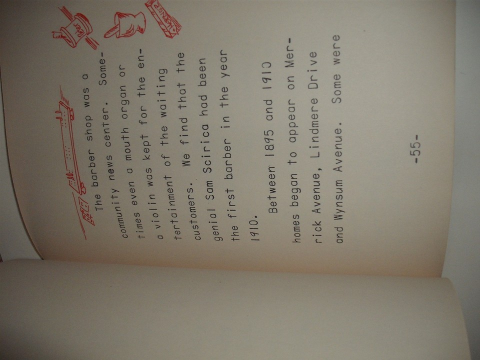 Rare 1957 private printing book History of Merrick Long Island by Leah ...