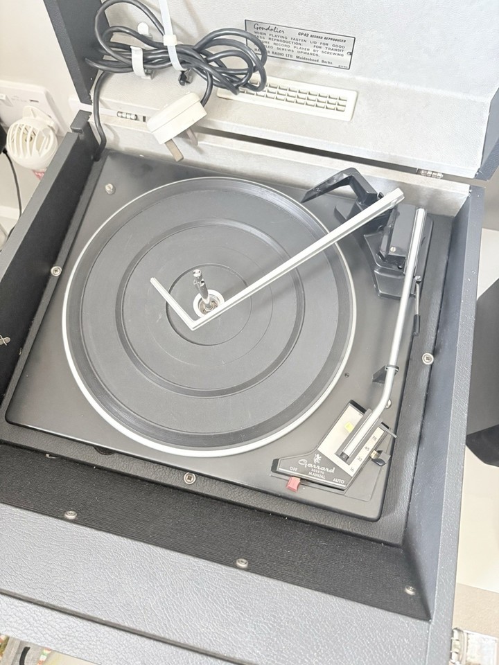 HACKER Gondolier GP42 Vinyl Record Player GARRARD 2025TC Auto Turntable ...