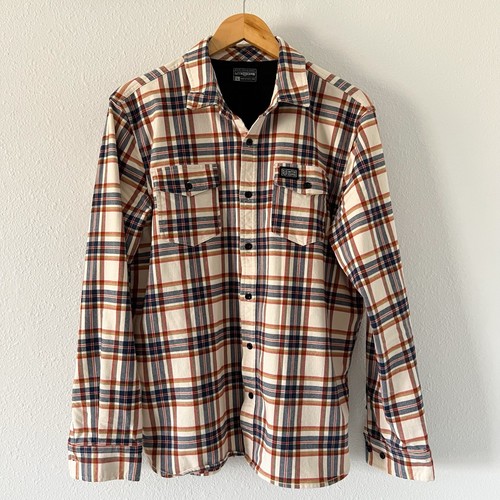MTN OPS Shirt Mens L Plaid Flex Flannel Button Up Staple Outdoor Rugged ...