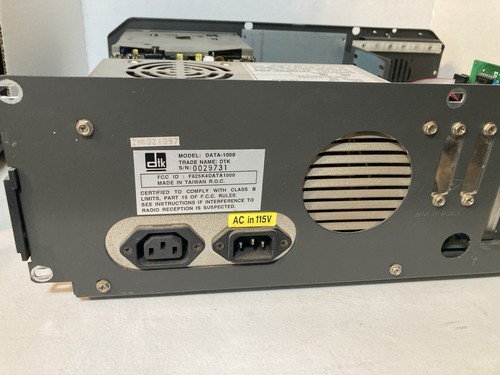 Vintage DTK DATA-1000 Turbo PC Computer 8088 10MHz 640K Ram 5.25 3.5 ...