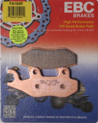 FA165R EBC FRONT LEFT SIDE BRAKE PAD SET YFZ450 BILL BALANCE EDITION 06 ...