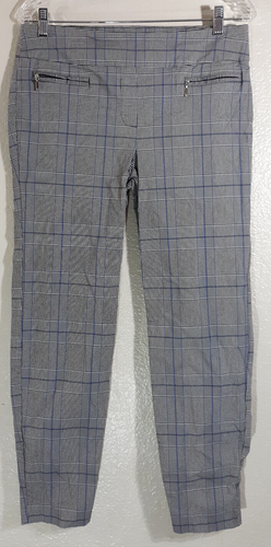 Soho Apparel Ltd Pants Womens Large Gray Plaid Ankle Pull On Mid Rise ...