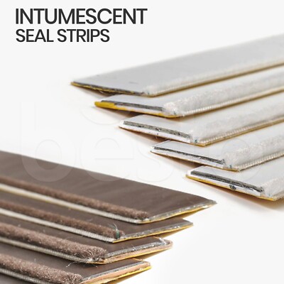 Surface Mounted Intumescent Door Fire Strip Smoke Self Adhesive Seals ...