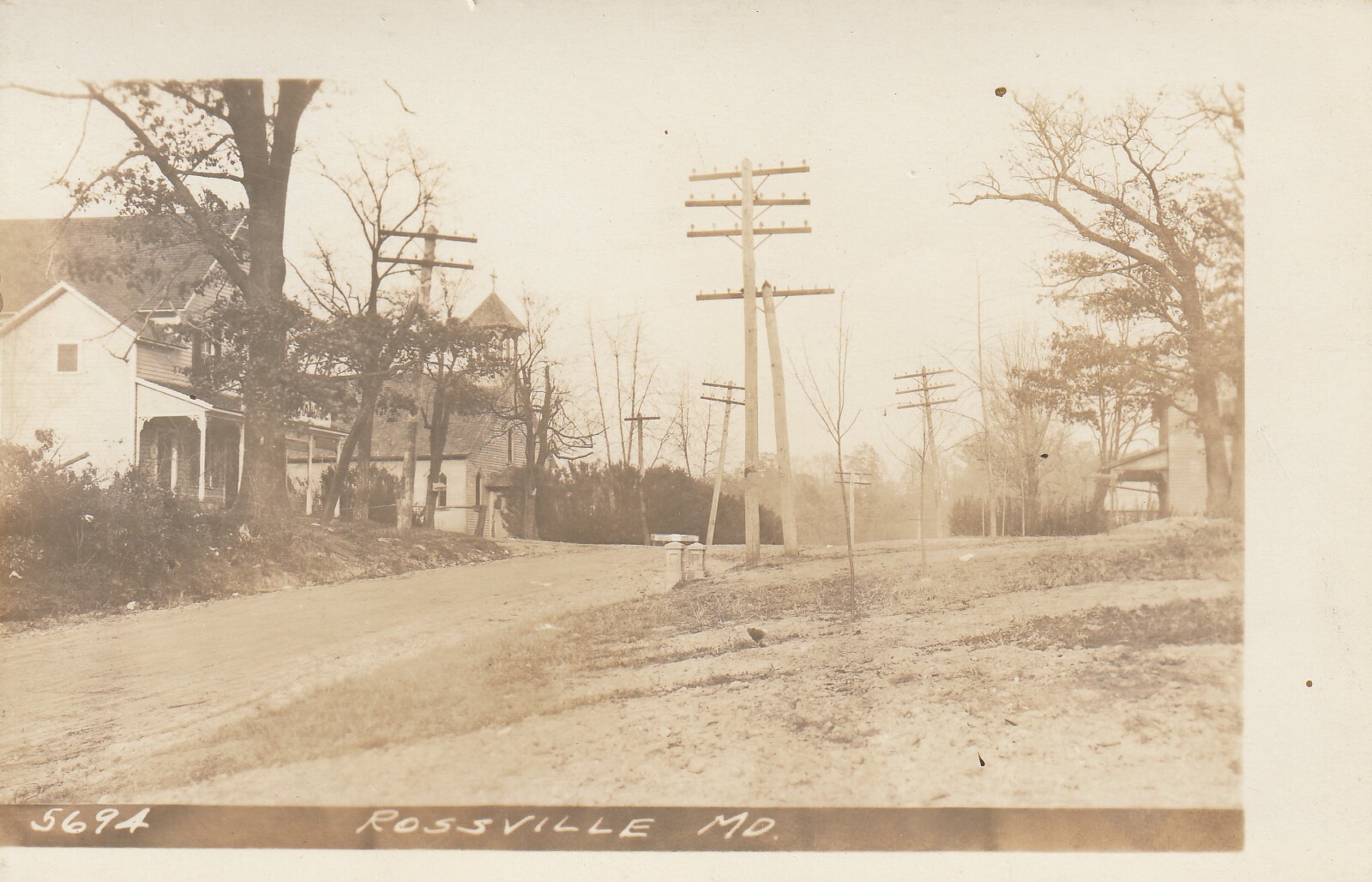 RPPC Early View! ROSSVILLE MD Baltimore County Maryland Real Photo ...