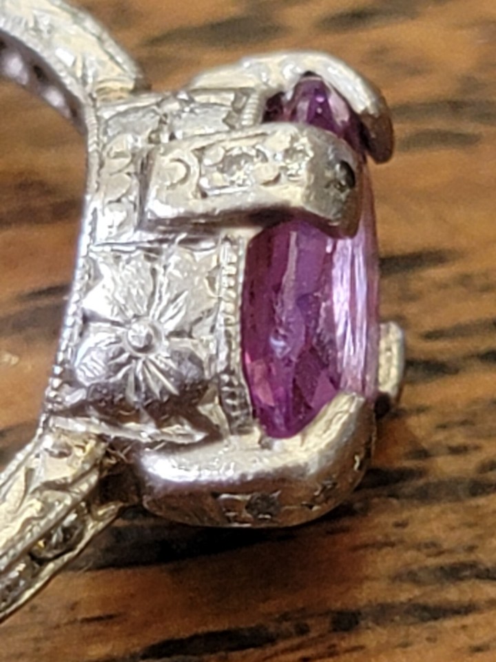 Loree Rodkin Platinum Diamond Pink Sapphire Ring | eBay