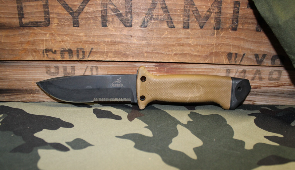Gerber Gear LMF II Infantry Survival Knife, Military Grade Tactical ...