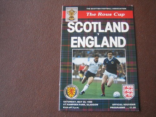 England International v Scotland at Hampden Park, May 1985. | eBay UK