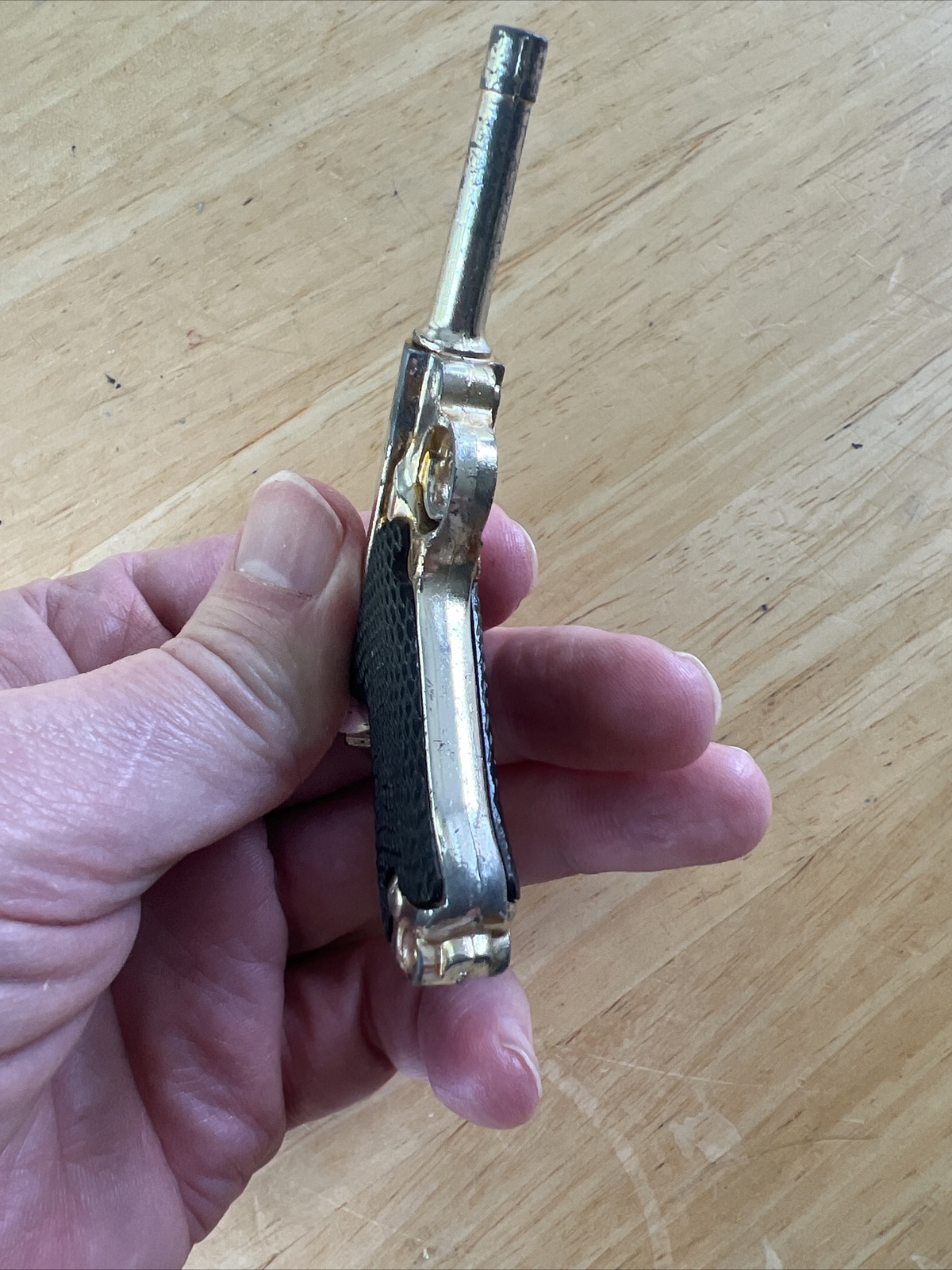 Vintage MARX Toys Miniature 3.5" Gold Cap Gun The 9mm Luger | eBay