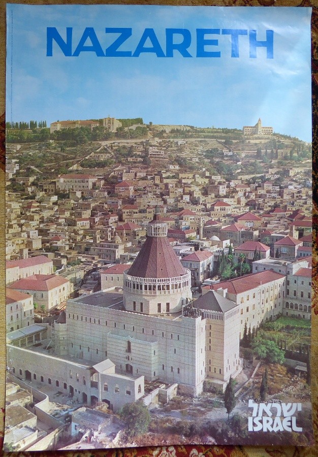 1970's/80's Authentic Vintage Travel Poster Nazareth Israel Large Photo ...