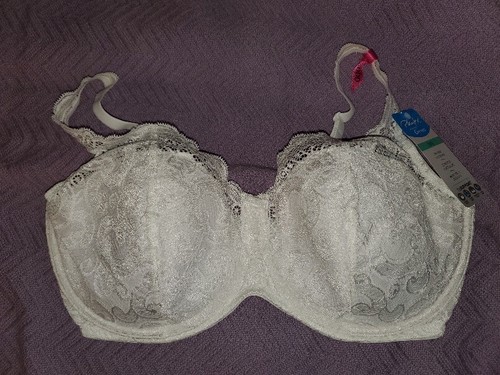 Playtex Love My Curves Bra - US4515 - White Lace Overlay - 42DDD | eBay