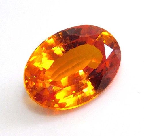 Natural 9.50 CT Orange Hessonite Garnet Oval Cut Loose Gemstone ...
