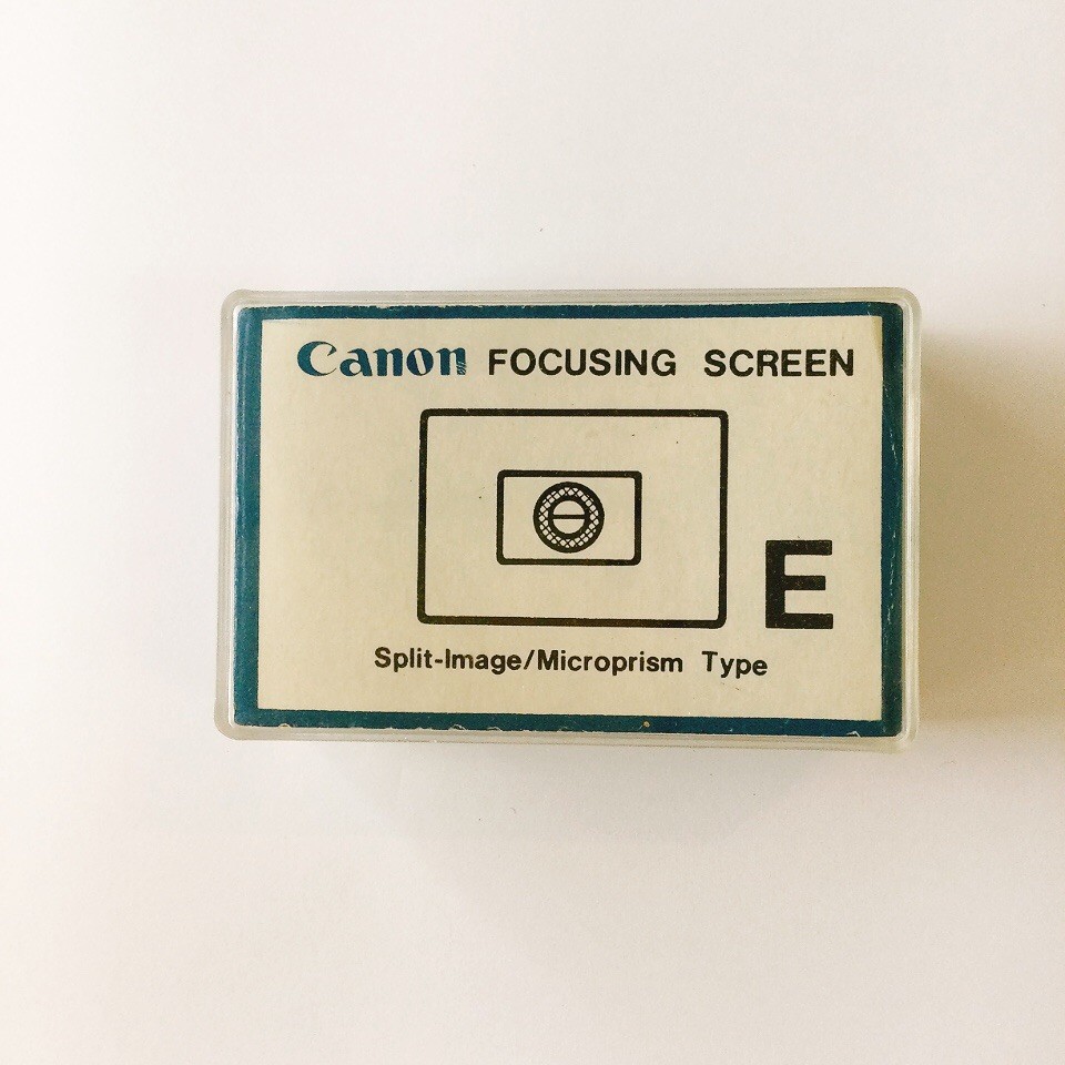 Canon Focusing Screen Spirit-image/Microprism Type E For F1 F-1 in ...