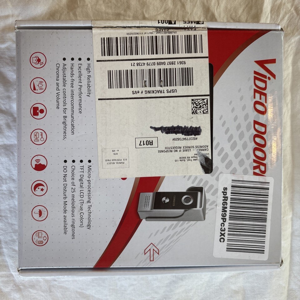 AMOCAM Video Intercom System 7 Inches Monitor Wired Video Door Phone ...