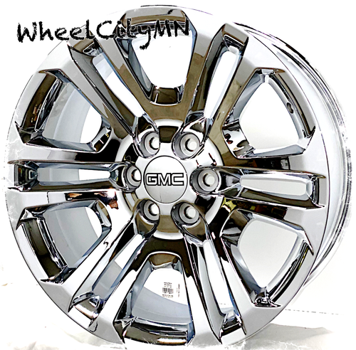 22" chrome OE replica 4741 CK158 wheels fits 2019 GMC Yukon XL Denali ...