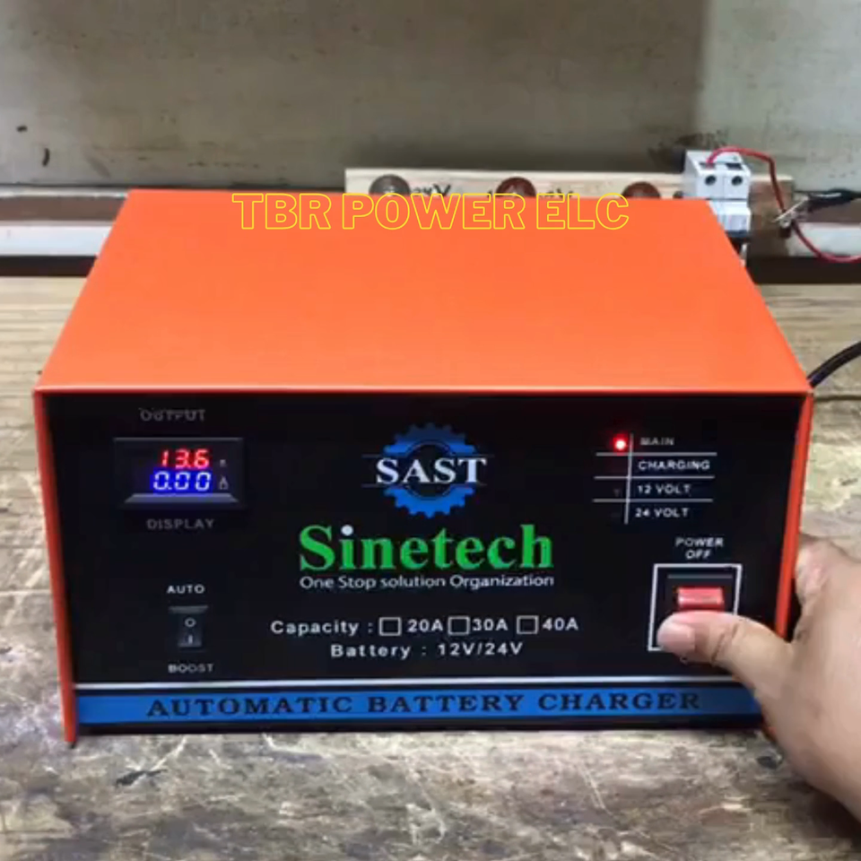 Heavy Duty 12v/24v Volt 30A Metal Cased Commercial Automatic Battery ...