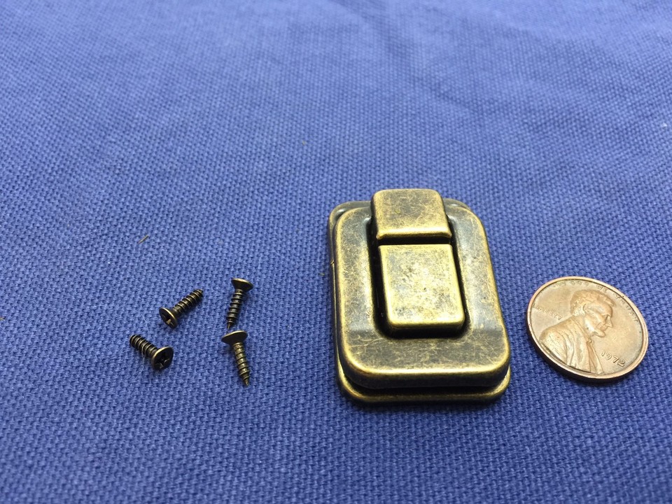 4 Pieces vintage style small box hardware lock latch box latches box ...
