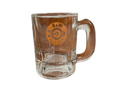 Vintage A&W Root Beer ~ Baby Mug Small 3 ¼” ~ 3 oz. ~ Early Arrow Logo ...