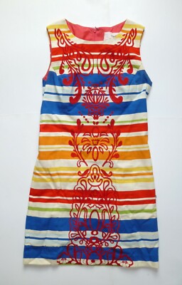 Anthropologie EUC Banded Totem Shift by Tabitha - Embroidered Striped ...