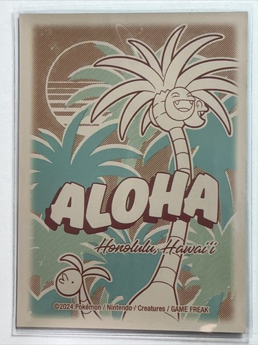 2024 Pokemon World Championships Aloha Honolulu Individual Card Sleeve ...