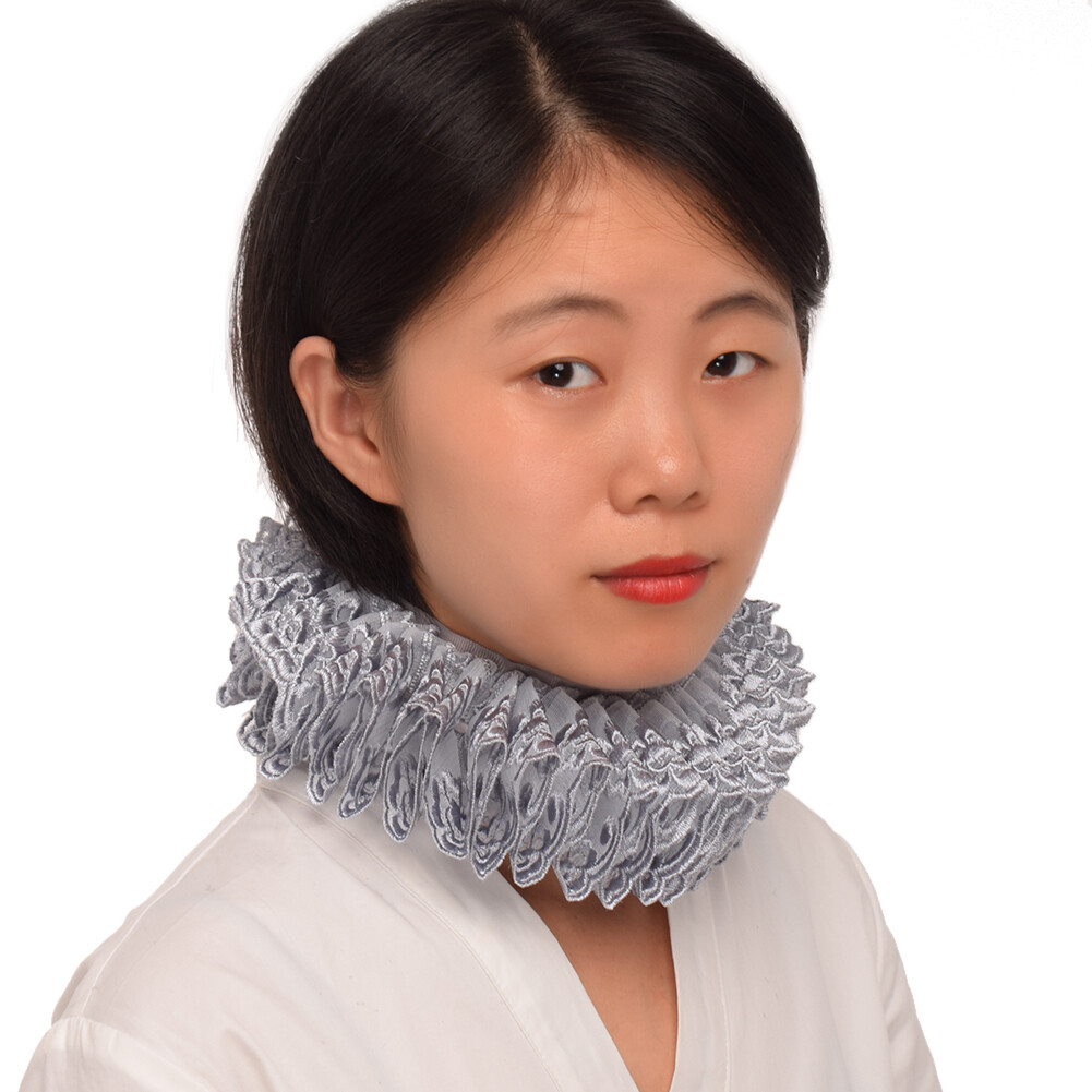Elizabethan Victorian Ruff Collar Detachable Collar Lace Renaissance ...