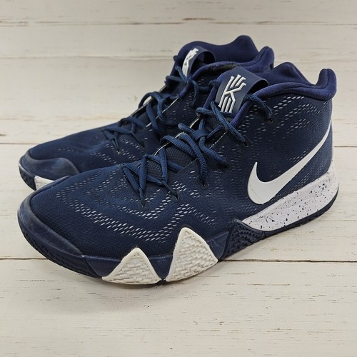 Nike Kyrie 4 Midnight Navy Blue 2018 Size 10.5 Basketball Shoes AV2296 ...