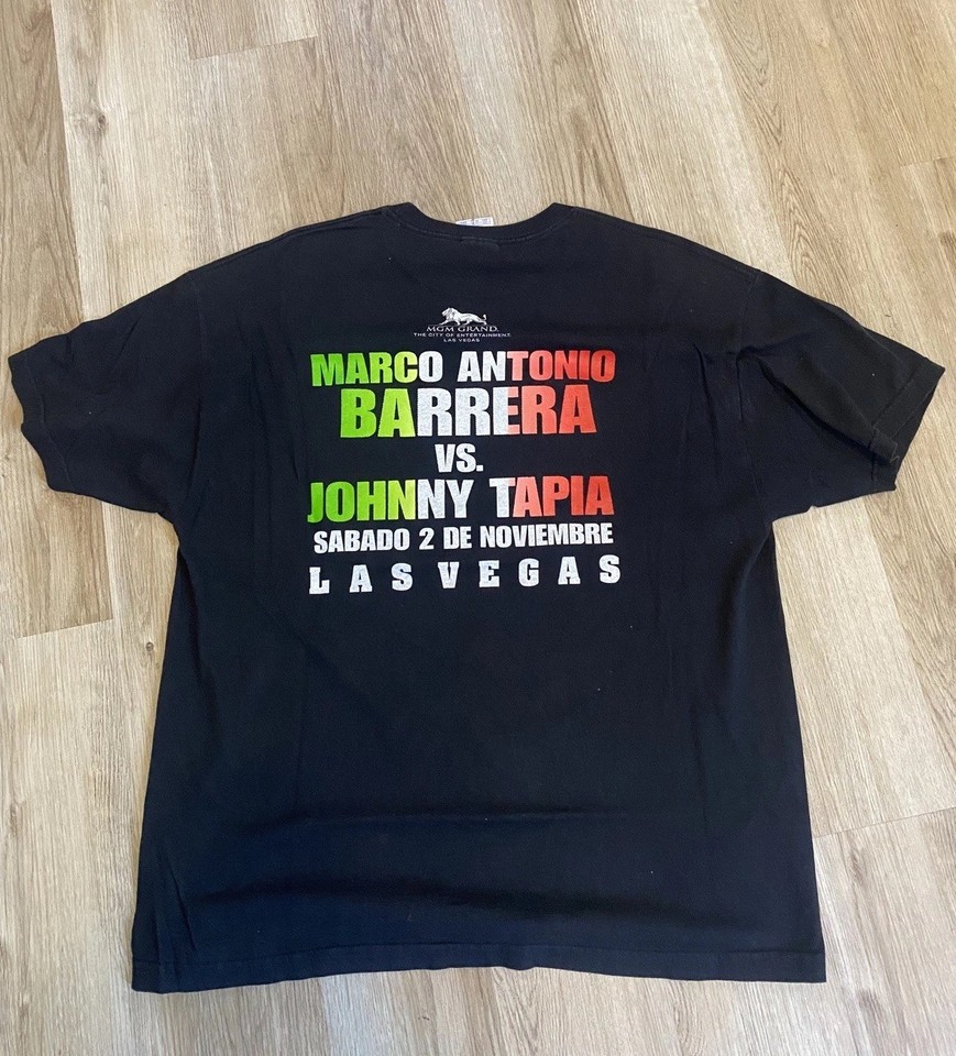 Vintage Boxing Marco Antonio Barrera vs Johnny Tapia Tee Sports T Shirt 2XL | eBay