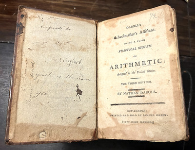 Daboll’s Schoolmaster’s Assistant - Antique Math/School Textbook, c ...