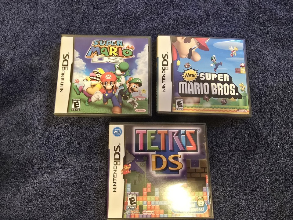 Nintendo DS Game Cases, Super Mario 64, Superario Bros, Tetris, Cases ...