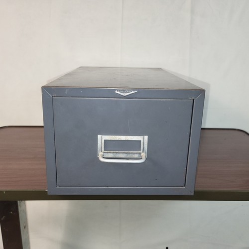 Cole Steel File Cabinet Index Card Single Drawer 16 x 8 x 6Vtg MCM | eBay