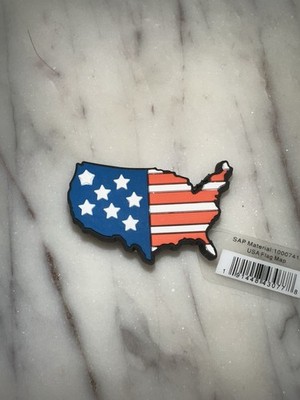 usa flag map america • authentic original jibbitz • crocs shoe charms ...