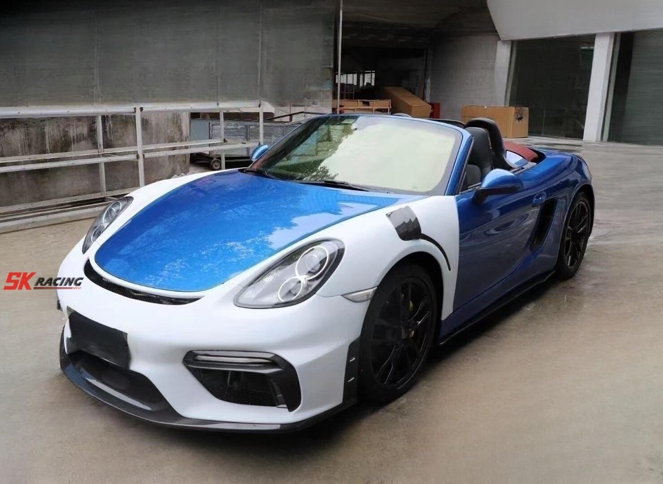 For Porsche 718 981 Boxster Cayman Upgrades GT4 Style Front Rear Bumper ...