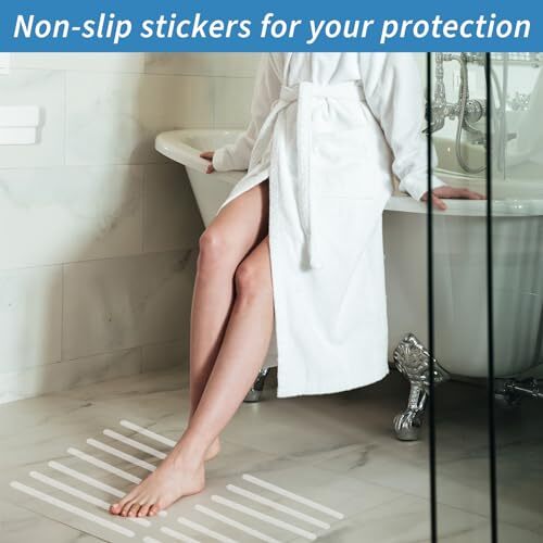 Anti Slip Bathtub Strips, 36PCS Transparent Adhesive Shower Sticker for ...
