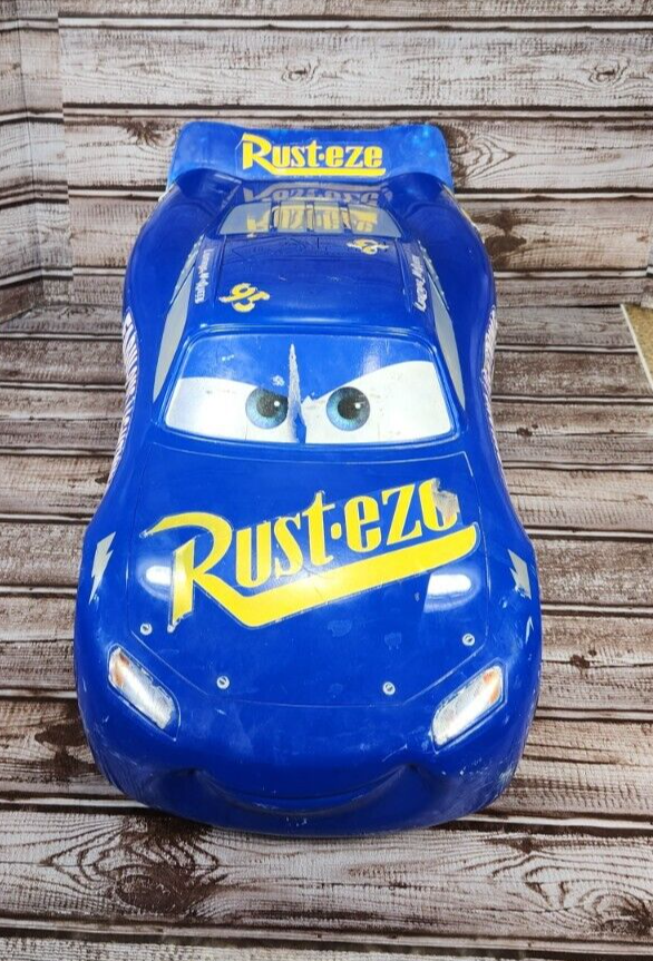 Disney CARS Blue Fabulous Lightning McQueen Rusteze 20" Plastic Car Toy ...