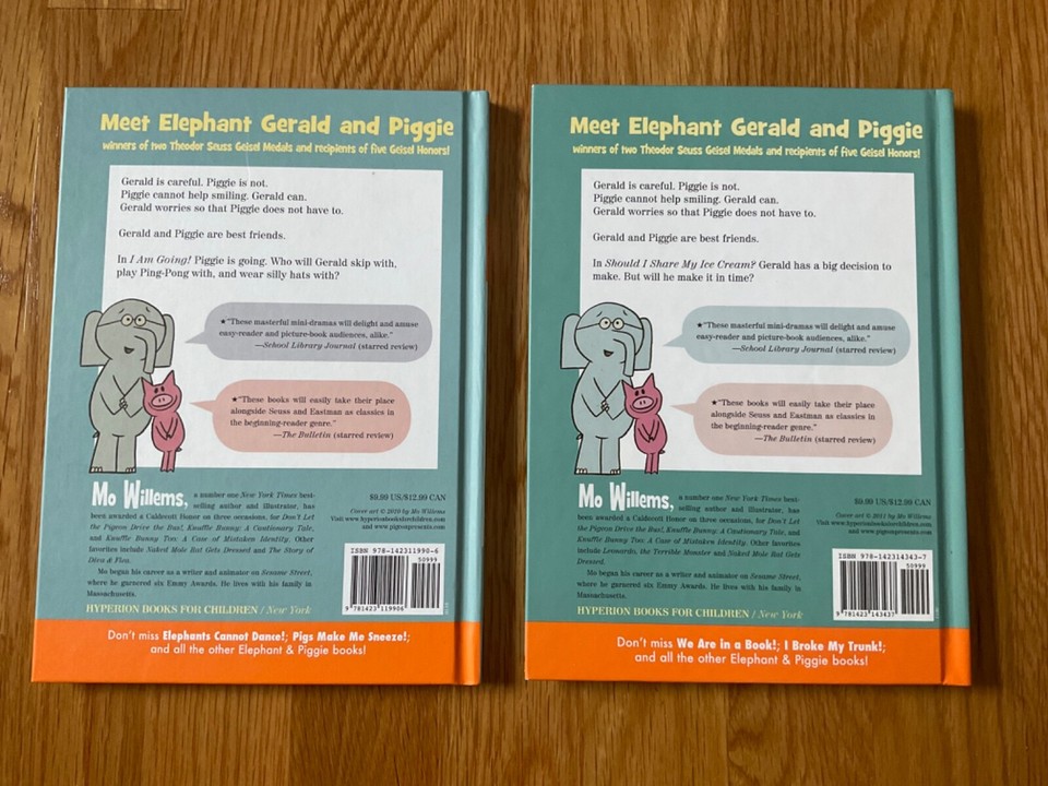 Mo Willems book bundle - I Am Going & Should I Share My Ice Cream? | eBay
