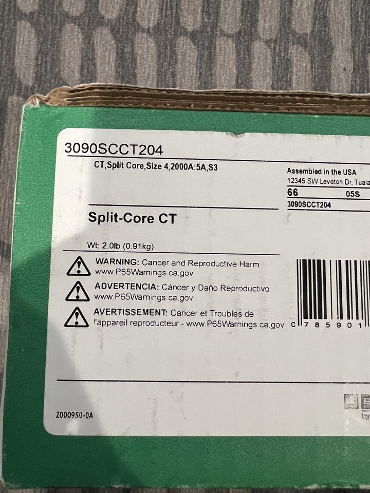Schneider Electric PowerLogic Split Core CT's | eBay