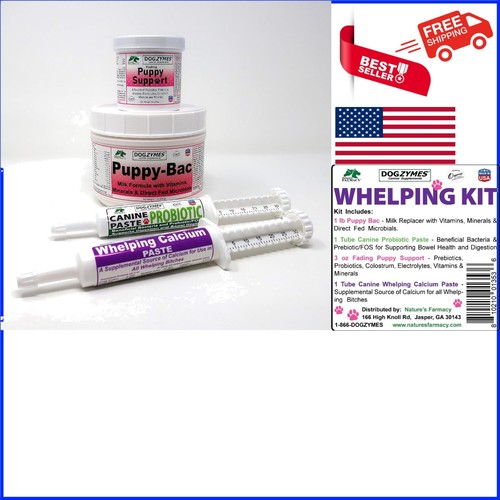 Whelping Essentials: Calcium, Probiotic & Puppy Bac Milk Replacer ...