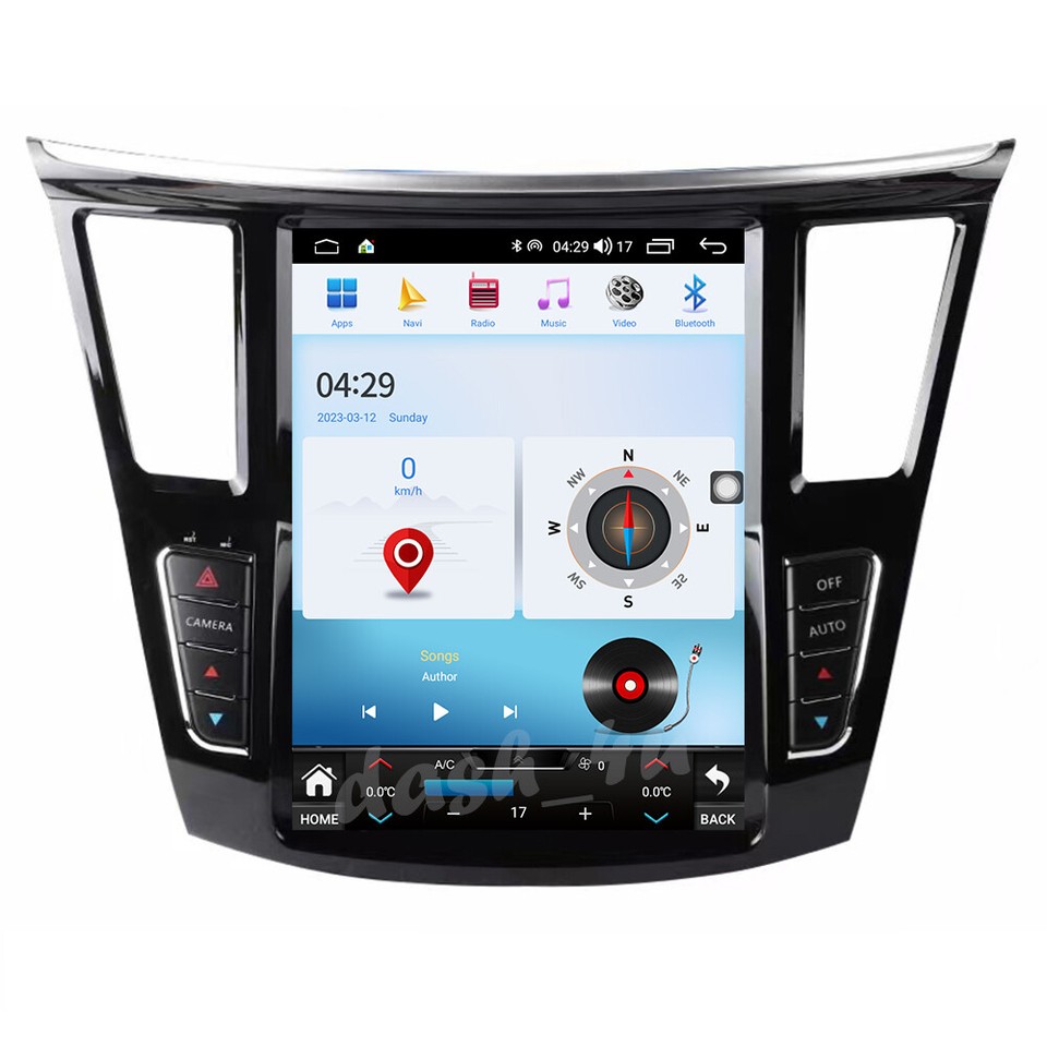 Android 11 Radio Vertical Screen Car-Play GPS for Infiniti QX60 JX35 ...