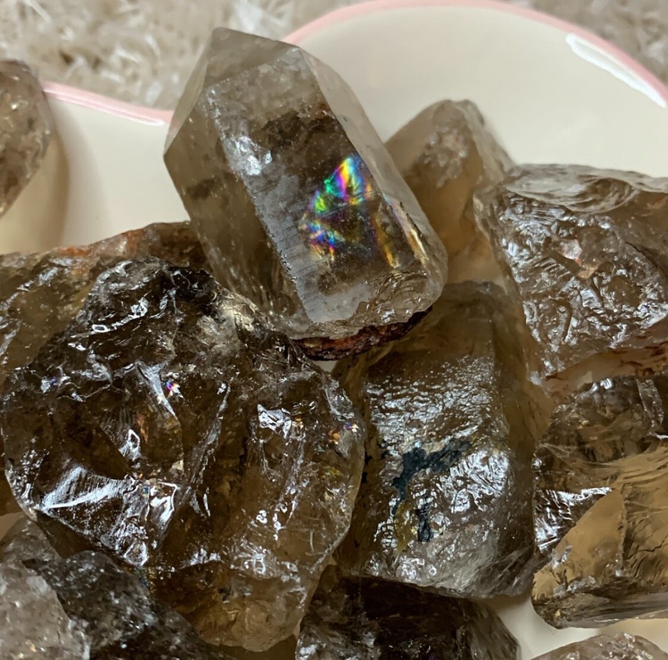 Smokey Quartz Rough Chunks Natural Raw Gemstone Crystals Healing Stones ...