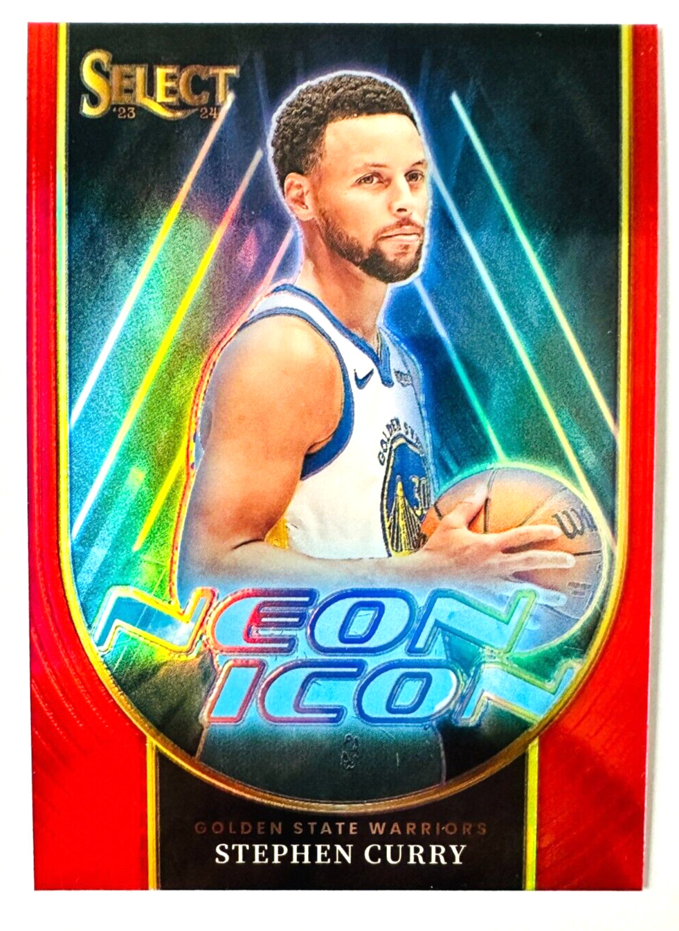 2023-24 Panini Select - Neon Icons Red Prizm #4 Stephen Curry for sale ...