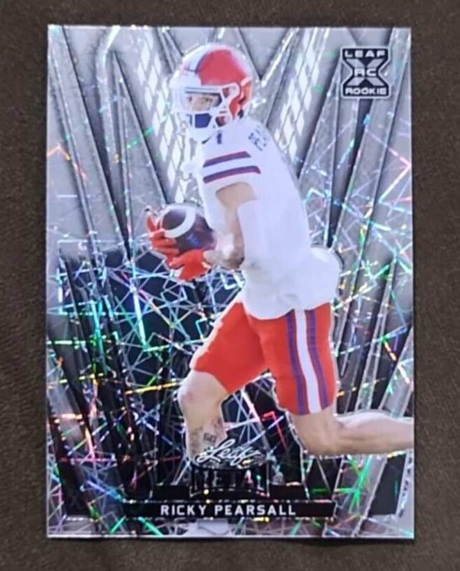 2024 Leaf Metal Ricky Pearsall Silver Lazer 1/6 Refractor Rookie 49ERS ...