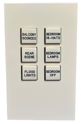 Vantage 2K21, 6-Button SquareTouch Engraved Keypad/Dimmer - No Bezel | eBay
