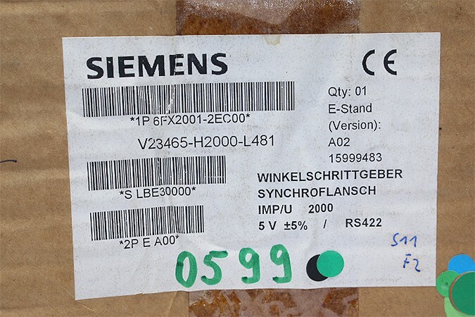 SIEMENS 6FX2001-2EC00 INCREMENTAL ENCODER V23465-H2000-L481 | eBay