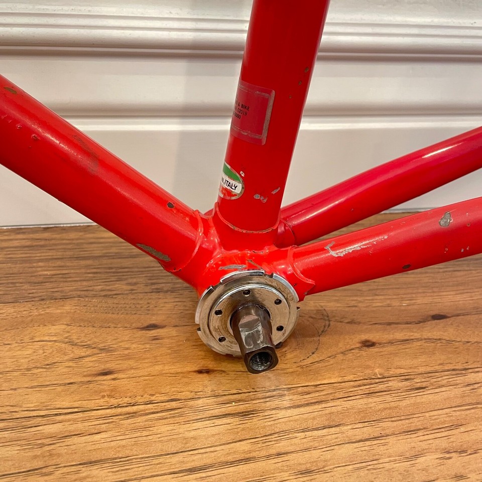 Vintage Torelli 55 CM Frame Set Made in Italy Road Bike Red Chrome | eBay