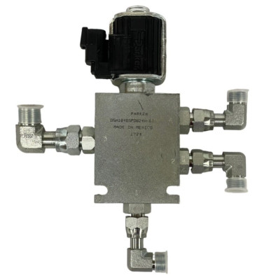 NEW Parker Spool Solenoid w/B10-4-6T Base 4way Cartridge Valve ...